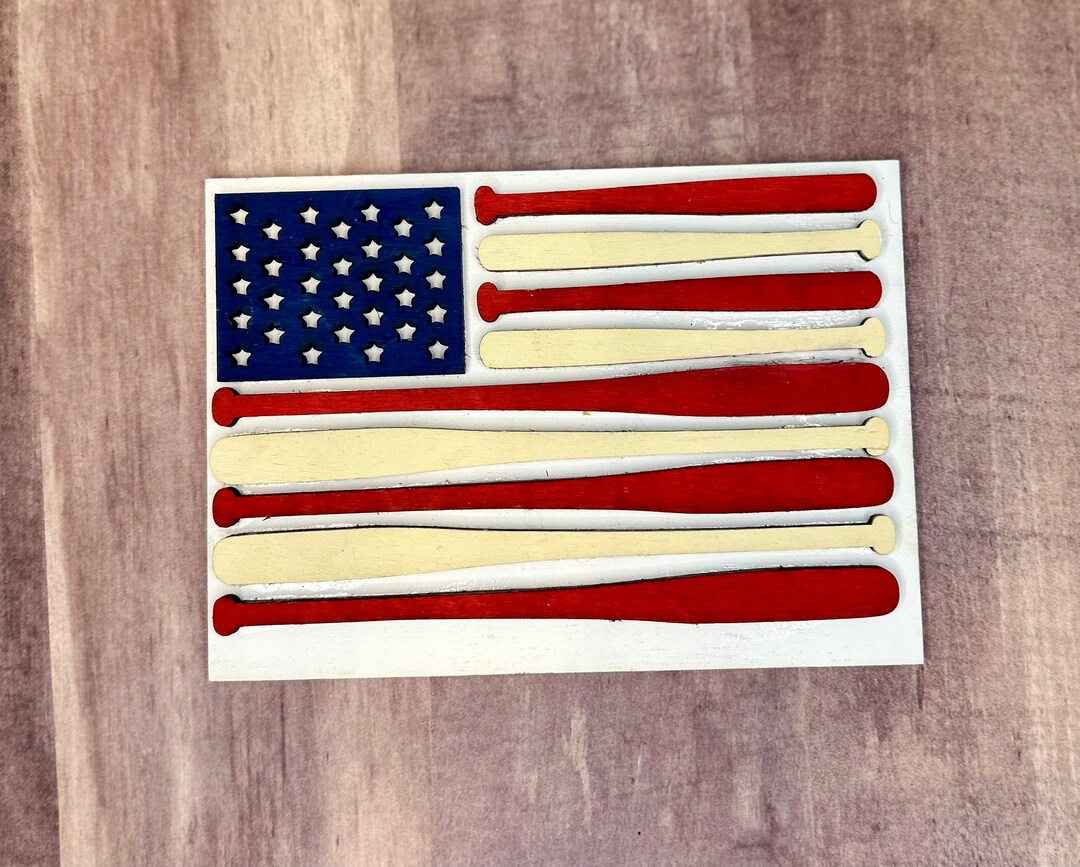 Baseball Bat Flag/ Baseball Bat Flag Tiered Tray/ Ballpark Tiered Tray ...