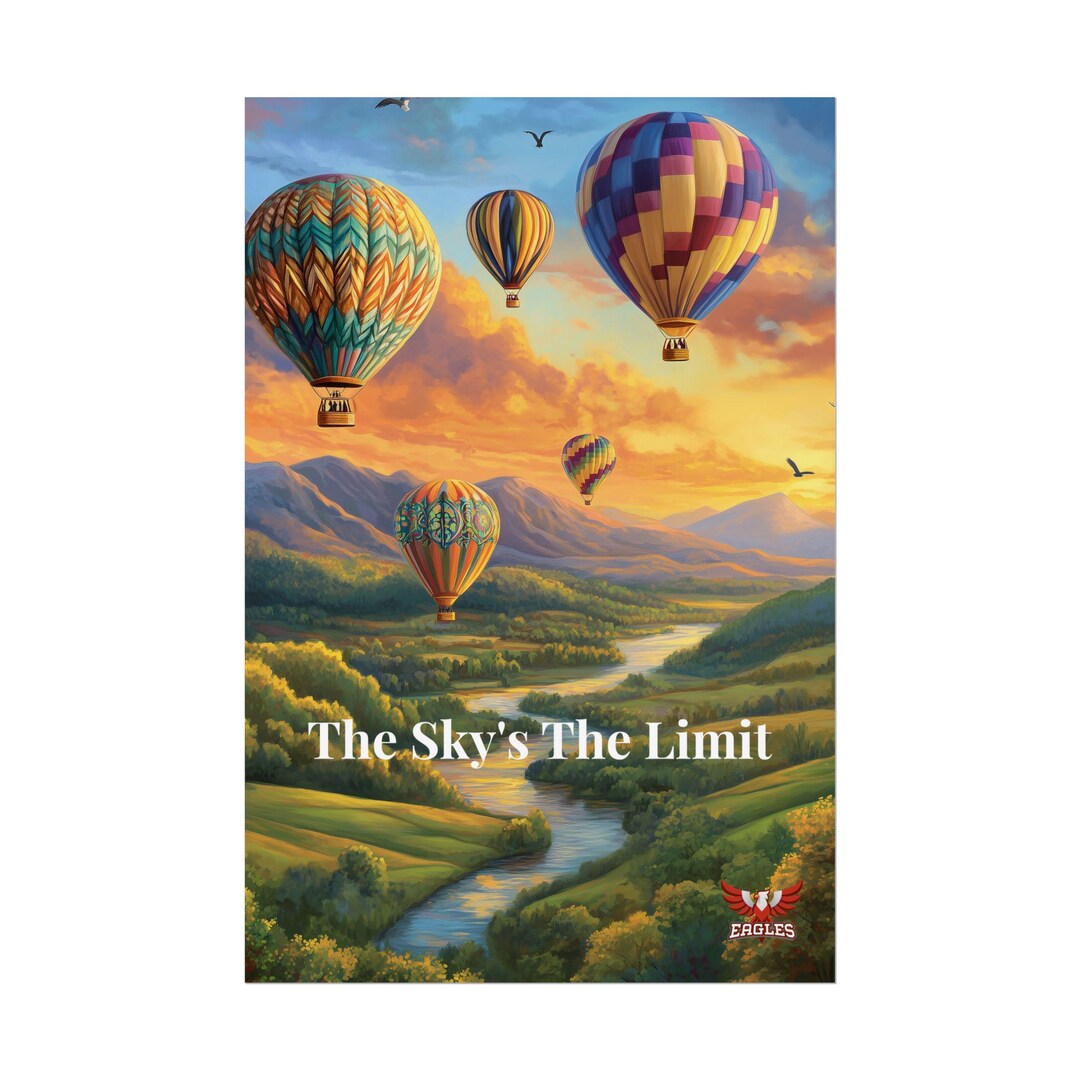 Sky's the Limit Poster for Kids, Rolled Posters - Classroom Wall Art ...