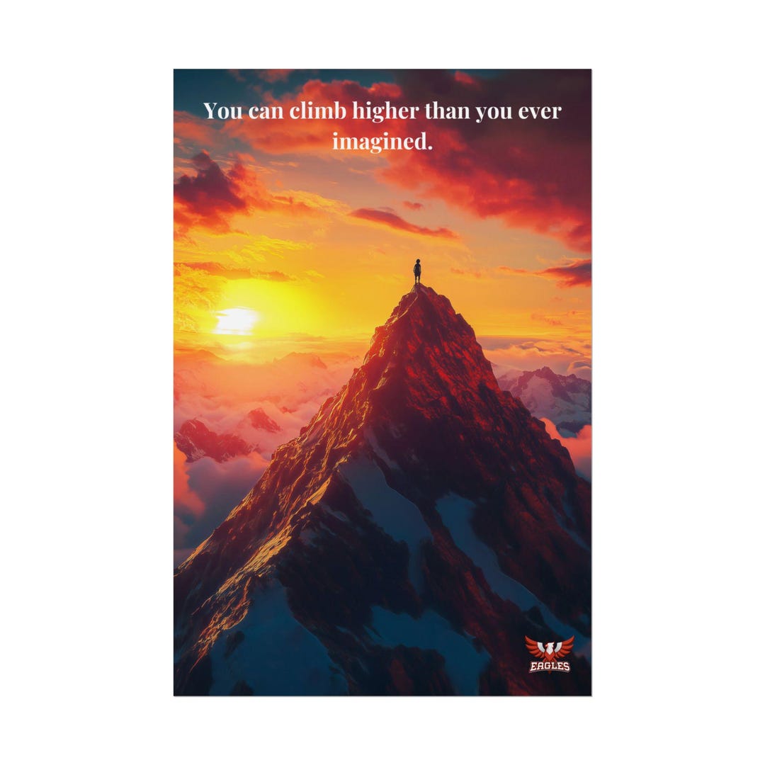 Mountain Sunrise Poster for Kids, Rolled Posters - Classroom Wall Art ...
