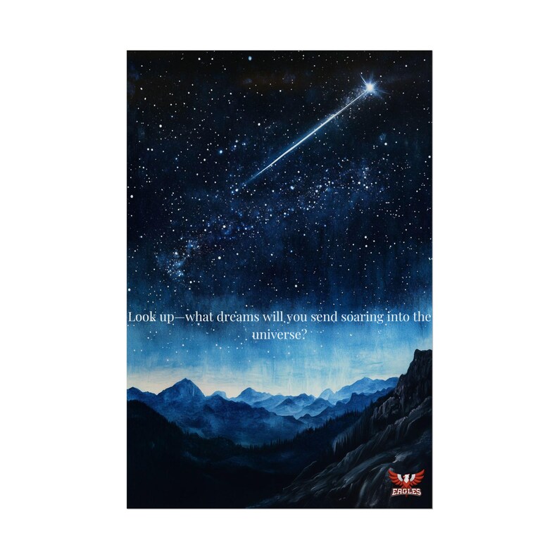 Starry Night Sky Shooting Star, Rolled Posters, Elementary School ...