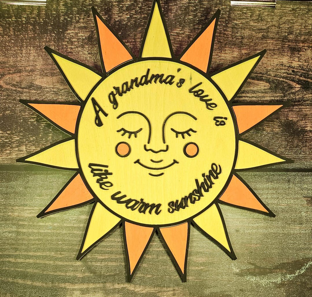 Custom Sunshine Sign for Grandma, Mom, Aunt, Sister - A Love Like ...