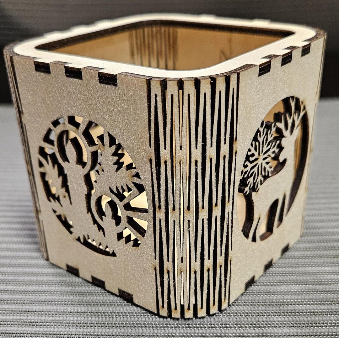 Handcrafted Laser-cut Wooden Decorative Box - Etsy