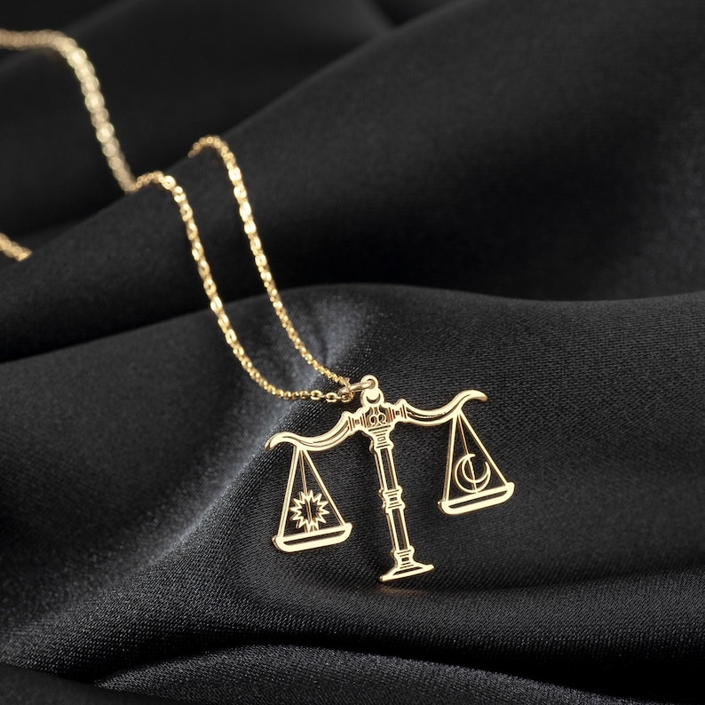 Law Scale of Justice Necklace Lawyer Necklace Justice Pendant Libra ...