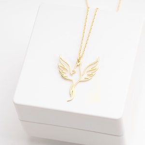 Phoenix Rising Necklace Sterling Silver, Phoenix Jewelry, Firebird ...