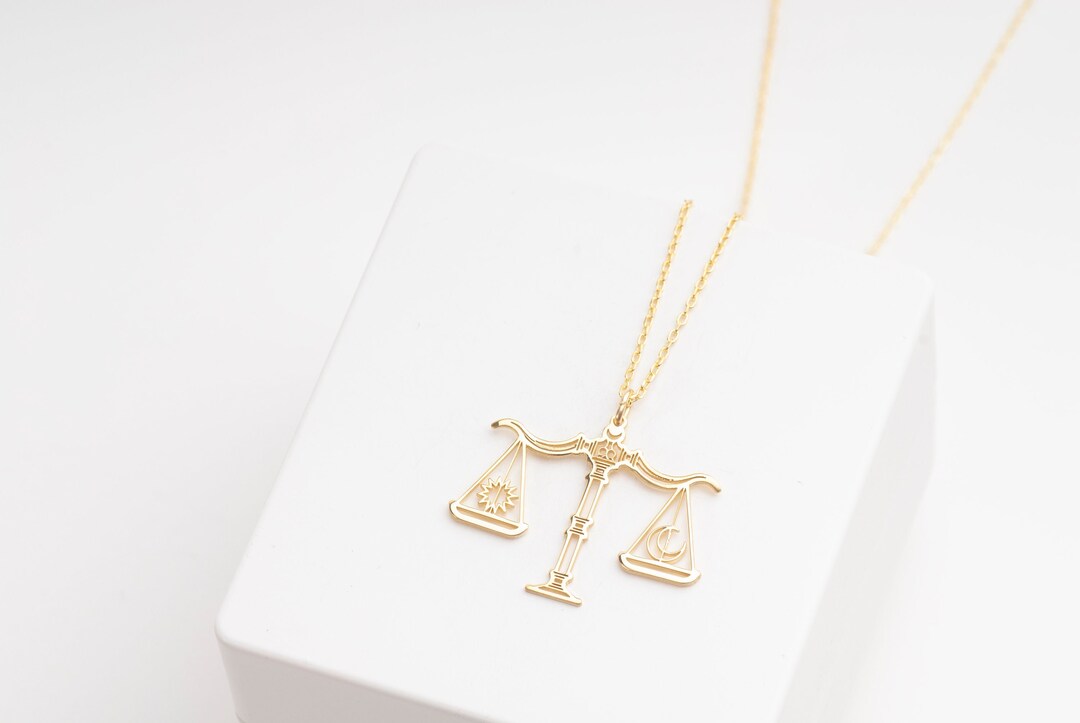 Scale of Justice Necklace Sterling Silver, Lawyer Necklace, Justice ...