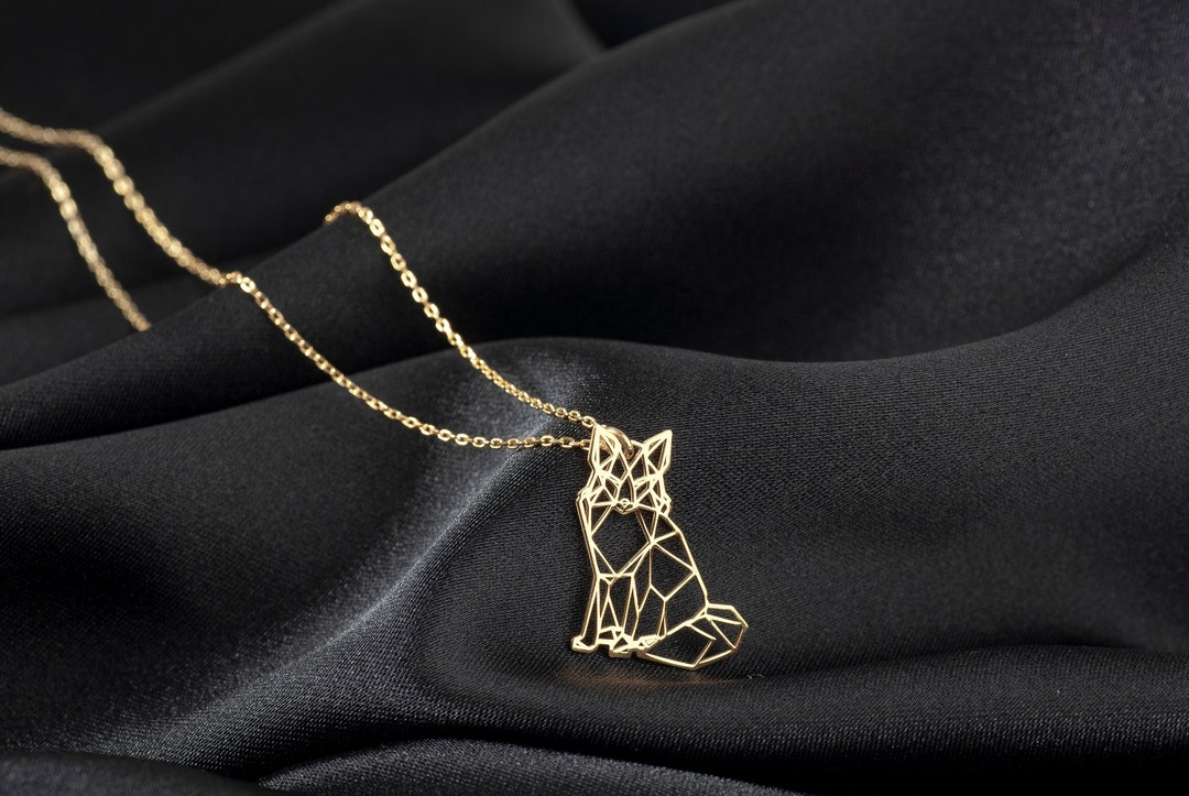 Dainty Wolf Necklace 925 Sterling Silver, Wolf Jewelry, Spirit Animal ...