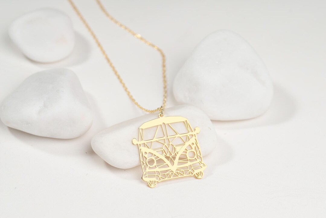 School Bus Necklace 925 Sterling Silver, Bus Driver Gift, Back to ...