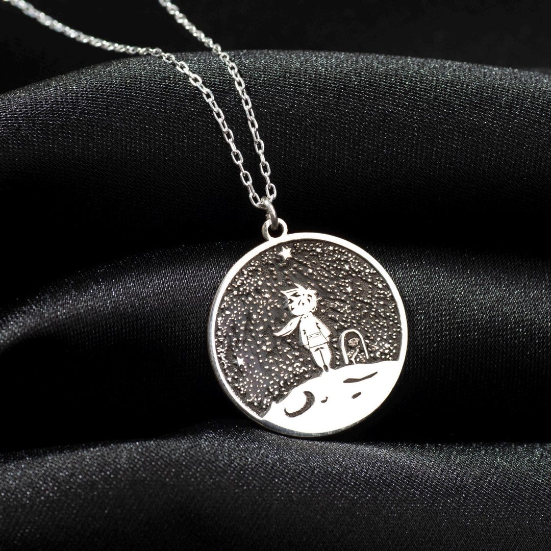Little Prince Necklace Celestial Necklace Starry Night Jewelry Little ...