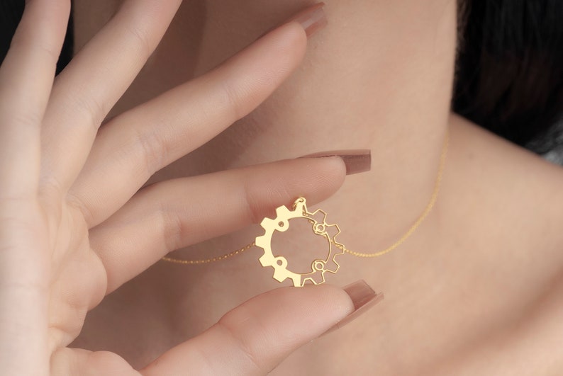 Engineer Gear Necklace, Mechanical Engineer Pendant, Gift for Engineer ...