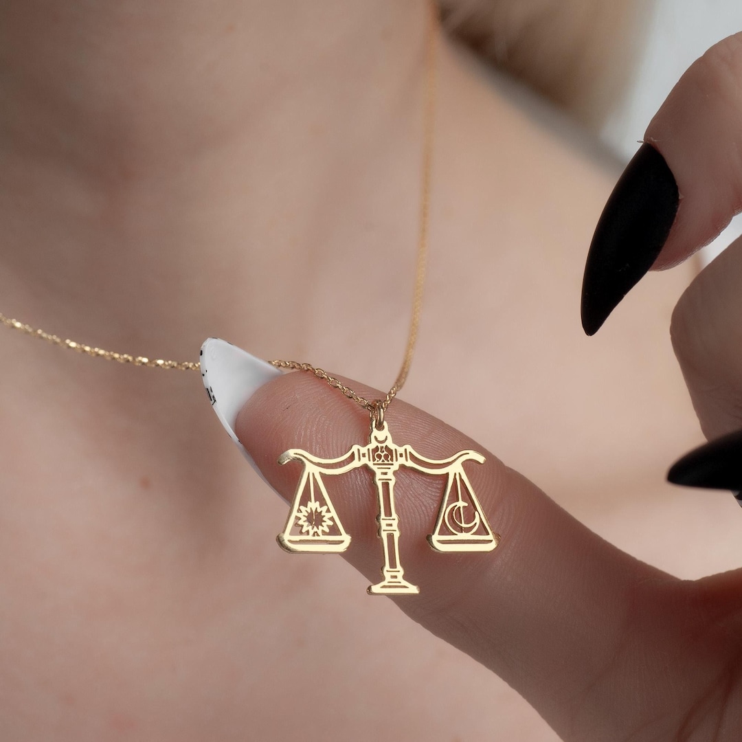 Law Scale of Justice Necklace Lawyer Necklace Justice Pendant Libra ...