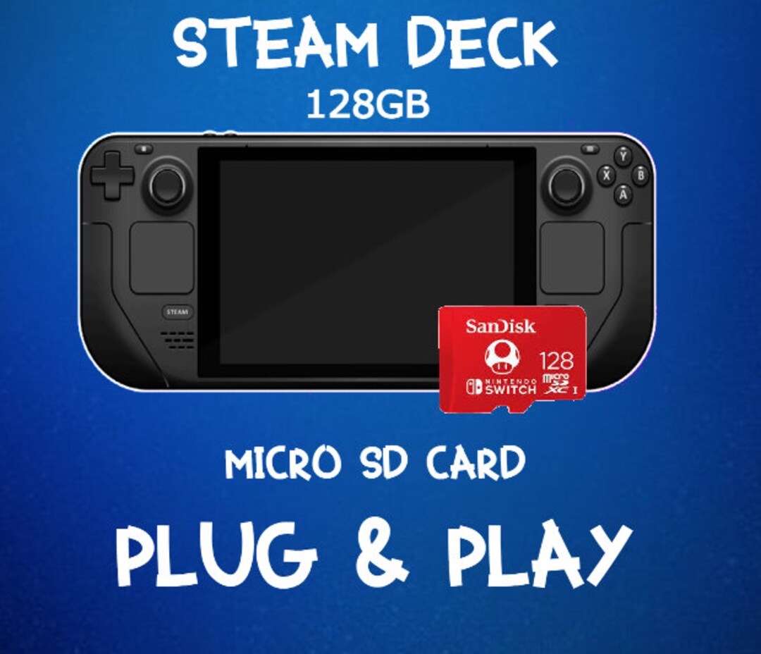 Steam Deck 128GB Micro SD Card 59000 Retro Games - Etsy