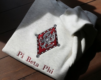 Embroidered Zeta Tau Alpha Crest Sweatshirt | Custom Pullover | Greek ...