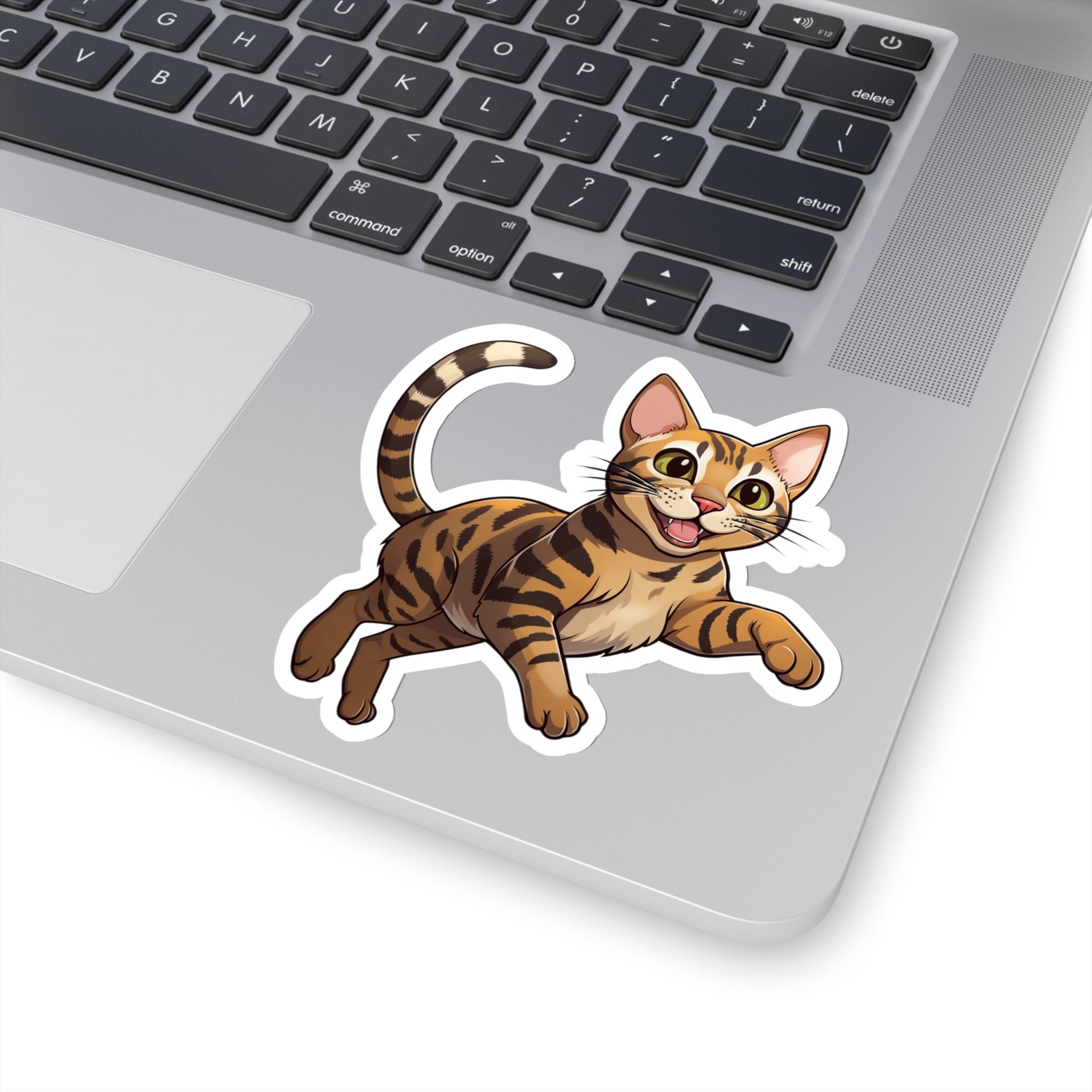 Cartoon Bengal Sticker Cartoon Kitten Sticker Cute Cat - Etsy