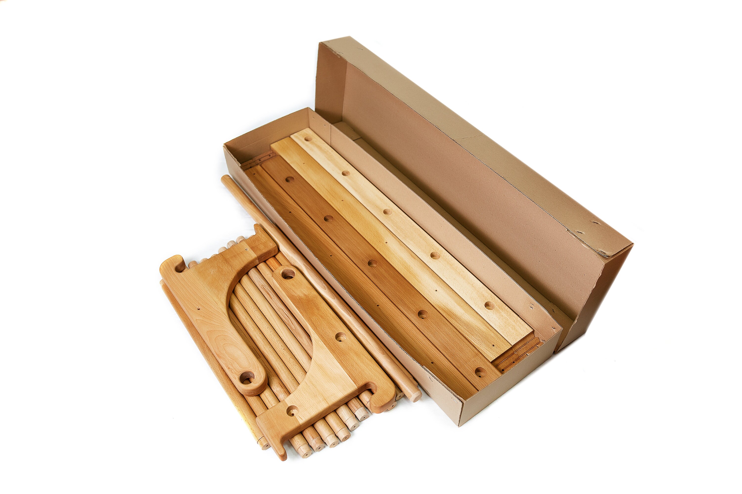 Swedish Ladder, Wall Stall Bars for Kids and Adults, Solid Beech Wood ...