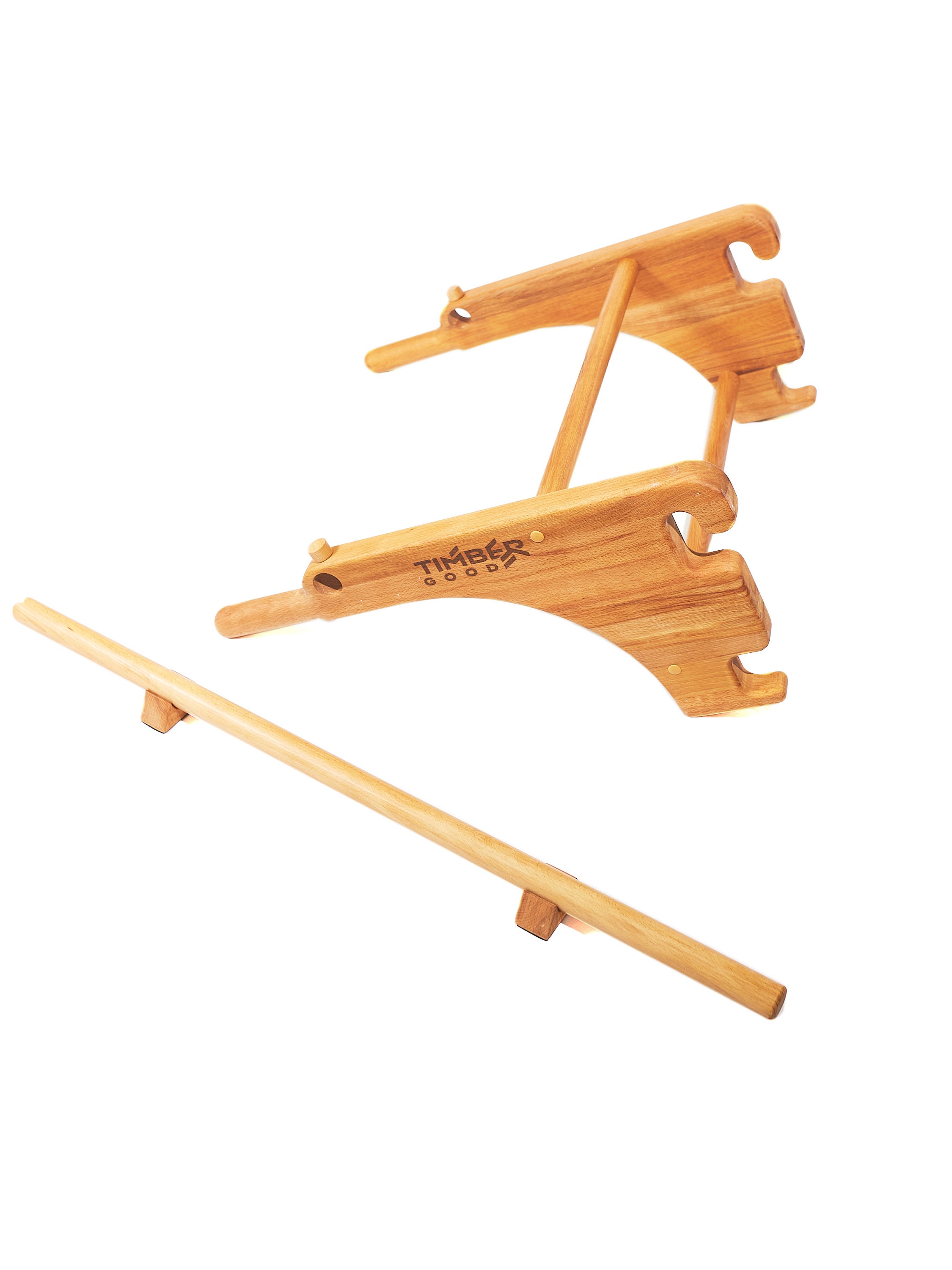 Swedish Ladder, Wall Stall Bars for Kids and Adults, Solid Beech Wood ...