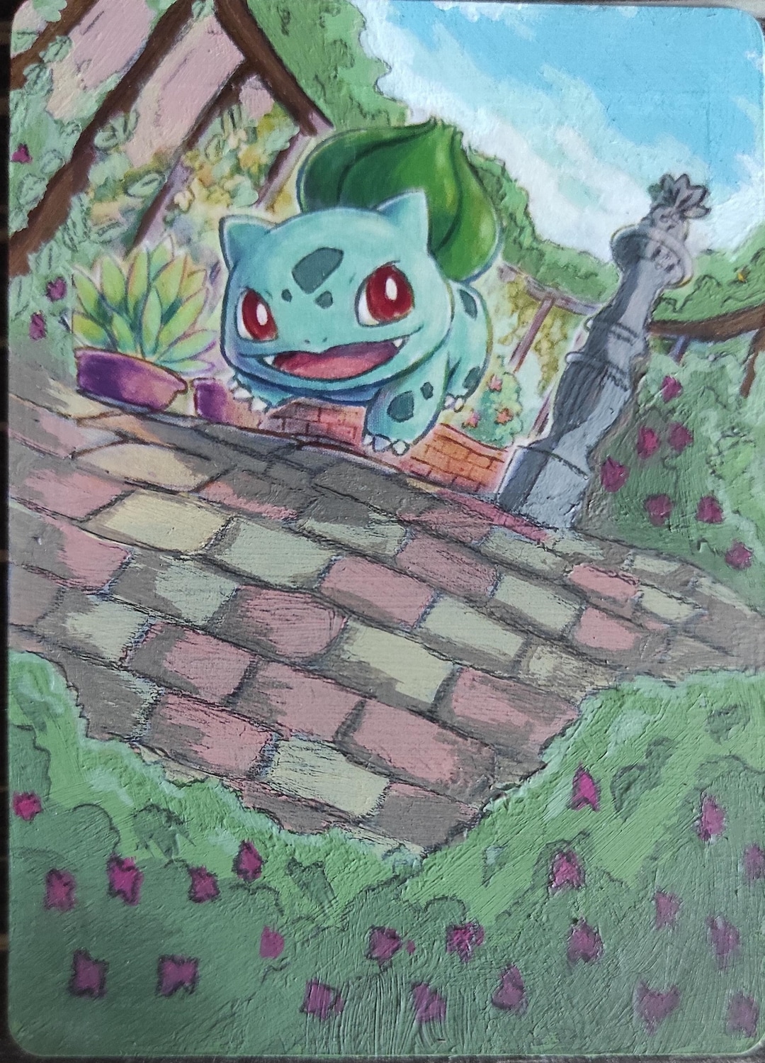 Hand Painted Pokémon Card. - Etsy