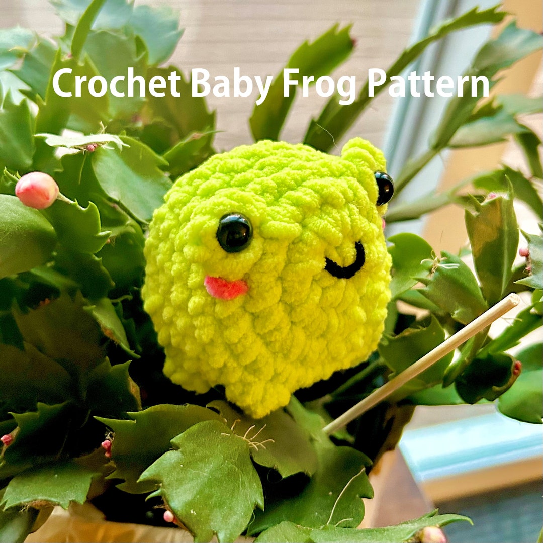 Crochet Frog Plush Small Easy Crochet Pattern Pdf Instant Download ...