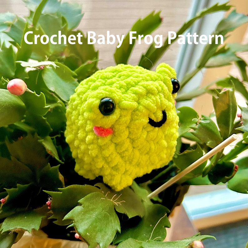 Crochet Frog Small Easy Crochet Pattern Pdf Beginner Crochet Pattern ...