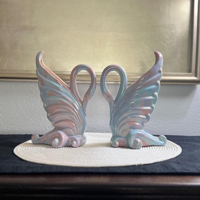 Swan Vase Haeger - Etsy
