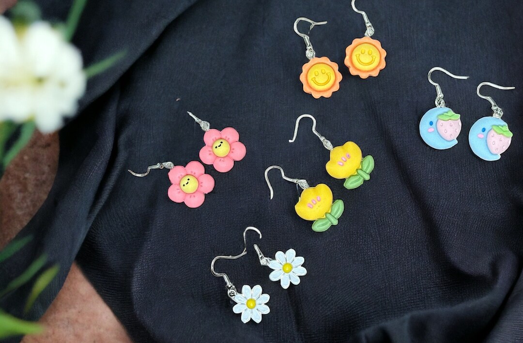 Adorable Cartoon Earrings - Fun Girls' Jewelry, Cartoon Inspired ...