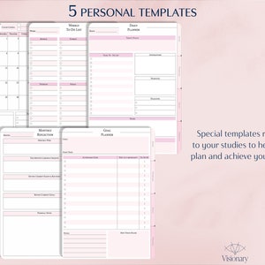 Digital Student Planner Templates | Academic Planner | iPad Goodnotes ...