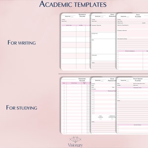 Digital Student Planner Templates | Academic Planner | iPad Goodnotes ...