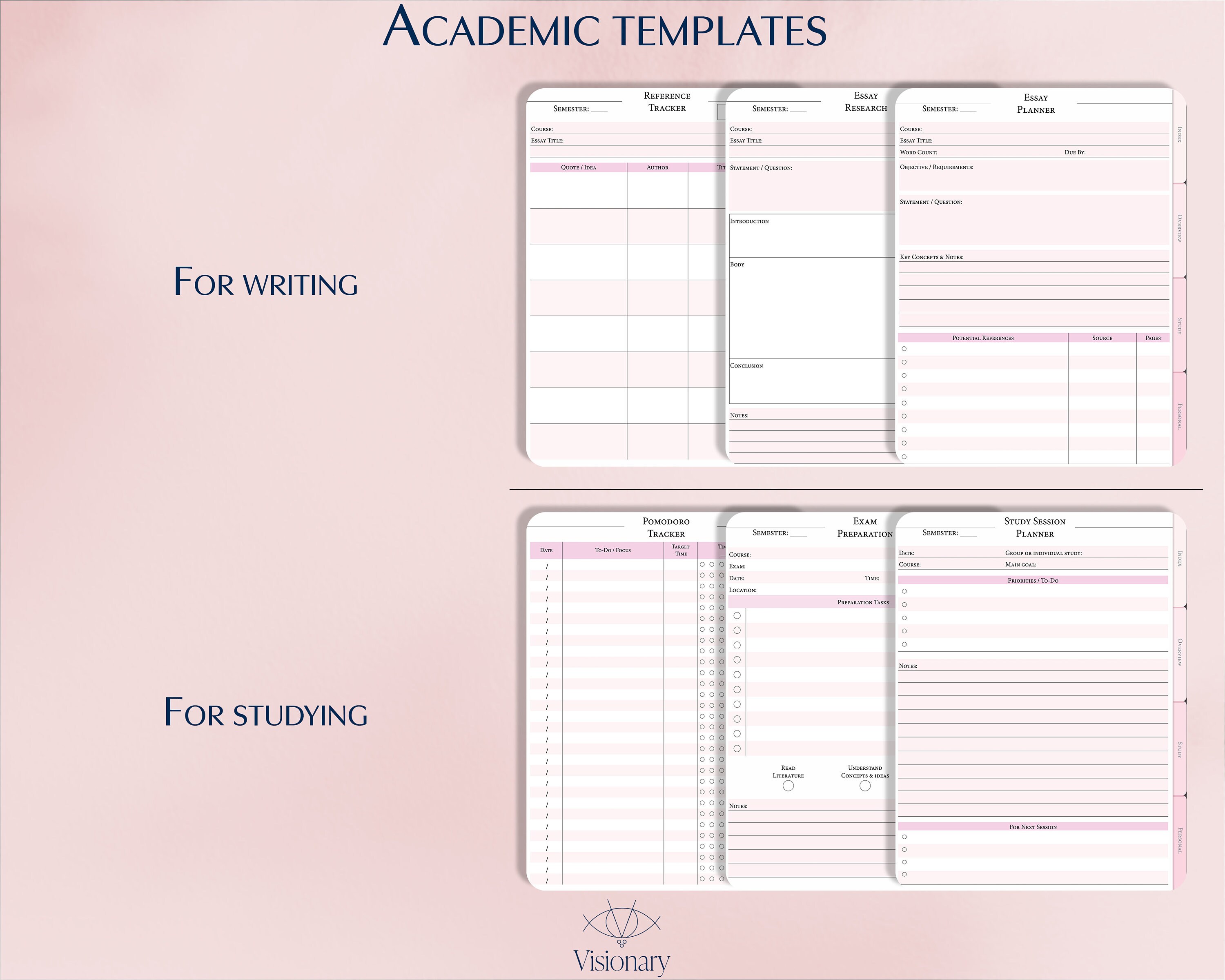 Digital Student Planner Templates | Academic Planner | iPad Goodnotes ...