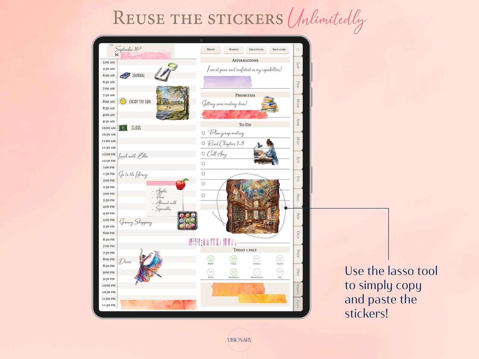 Digital Stickers Student Life | Goodnotes Stickers | 800 Digital ...