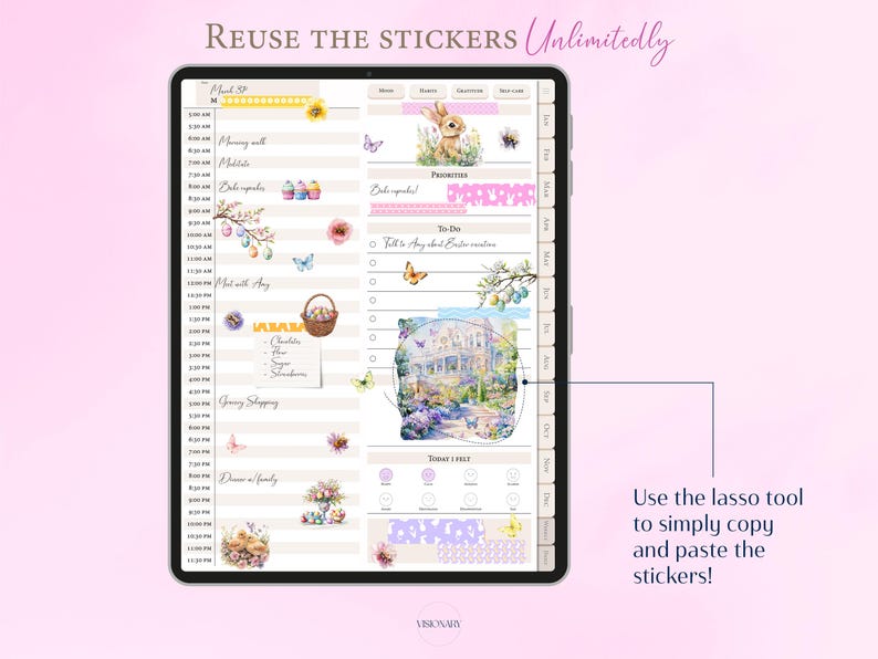 Easter Stickers | 500 Digital Stickers | Easter Goodnotes Sticker Book ...