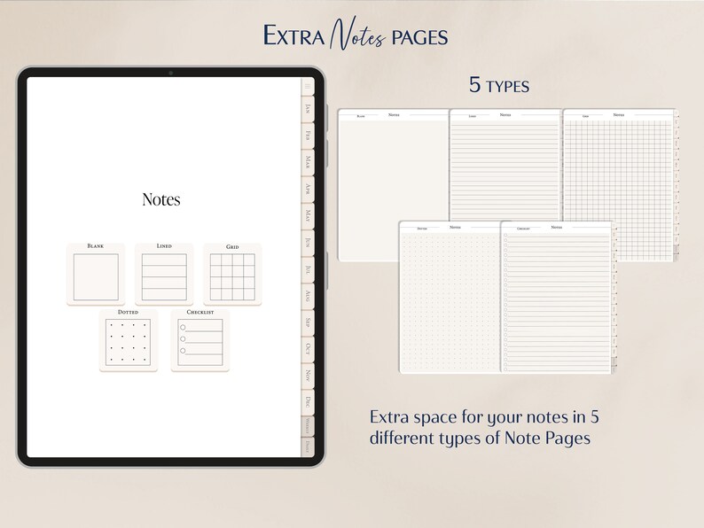 Digital Planner | Minimalist Undated Digital Planner | iPad Planner ...