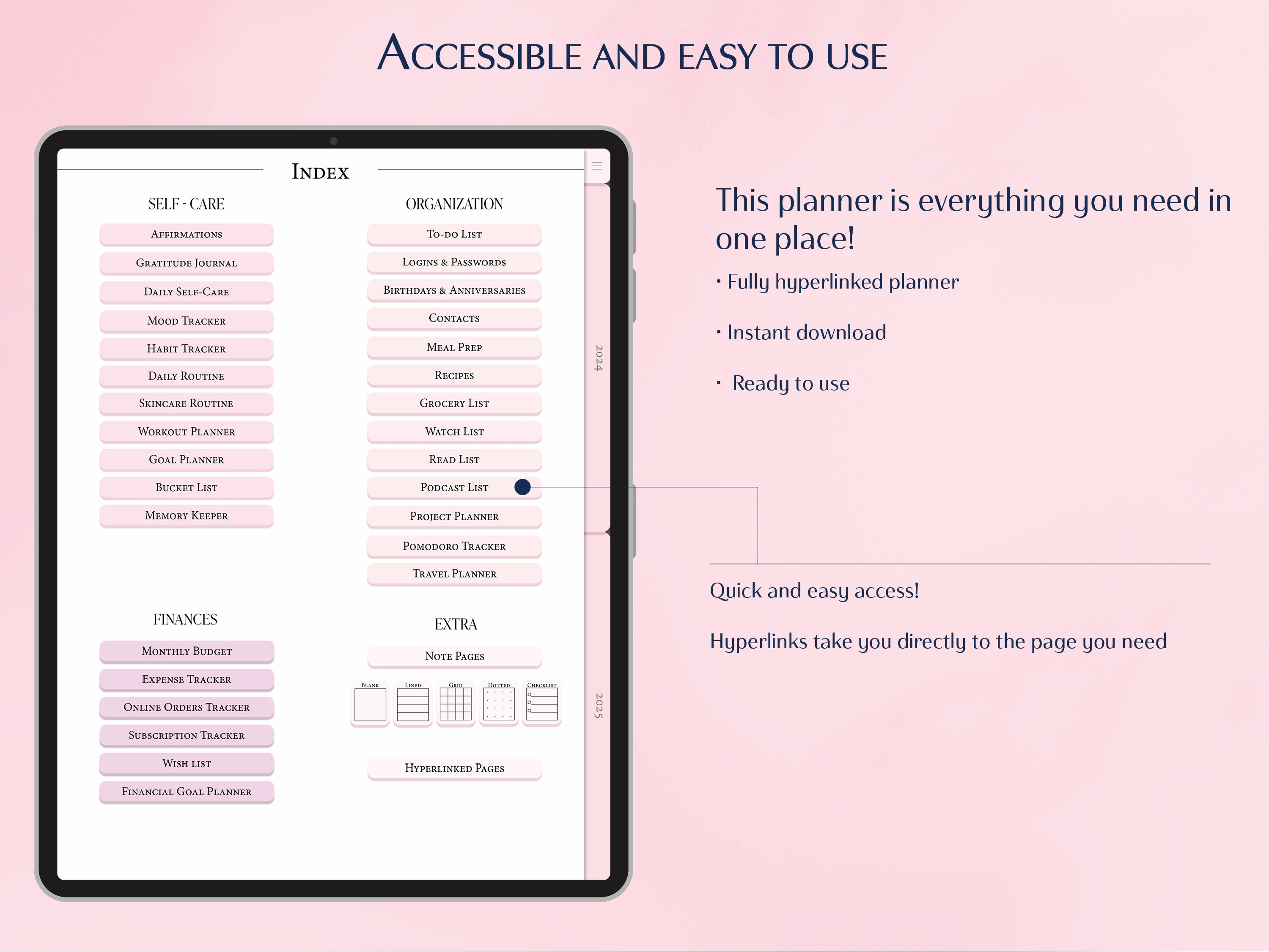 Digital Planner 2024-2025 Planner Goodnotes Planner 2024 Planner iPad ...