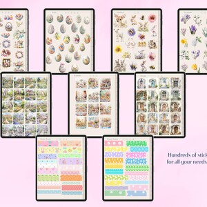 Easter Stickers | 500 Digital Stickers | Easter Goodnotes Sticker Book ...