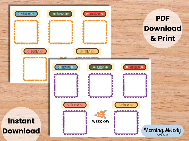 Back to School Activities Planner Printable, Weekly Planner Kids ...