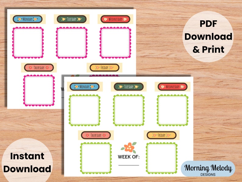 Back to School Activities Planner Printable, Weekly Planner Kids ...