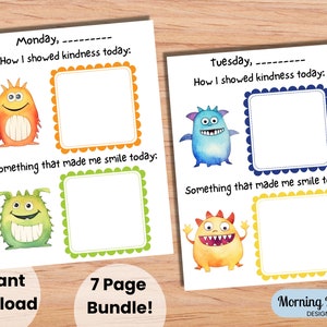 Gratitude Journal for Kids, Acts of Kindness Activities, Gratitude ...