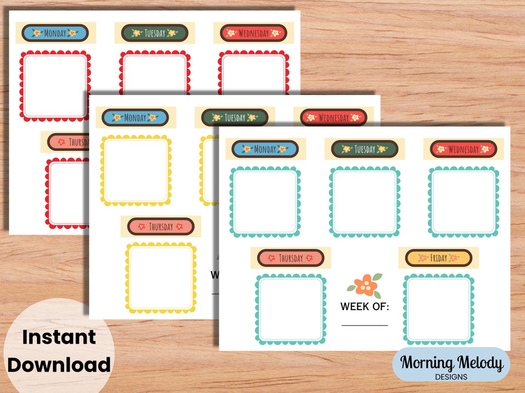 Back to School Activities Planner Printable, Weekly Planner Kids ...