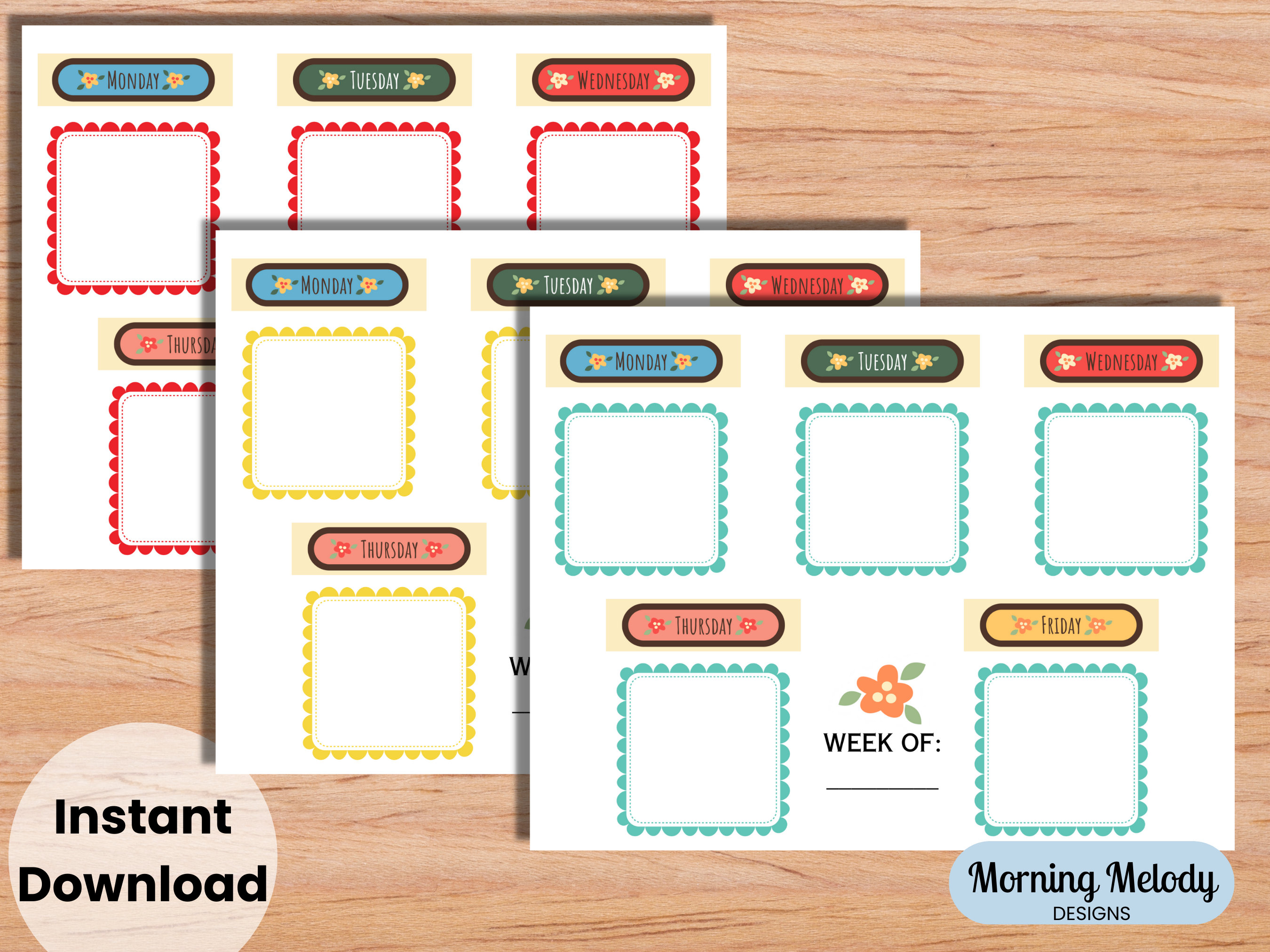 Back to School Activities Planner Printable, Weekly Planner Kids ...