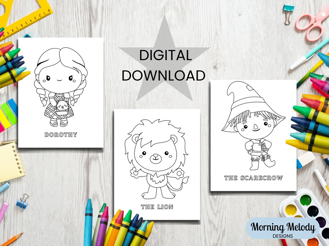 Wicked Coloring Pages, Wicked Coloring Book, Wizard of Oz Coloring ...