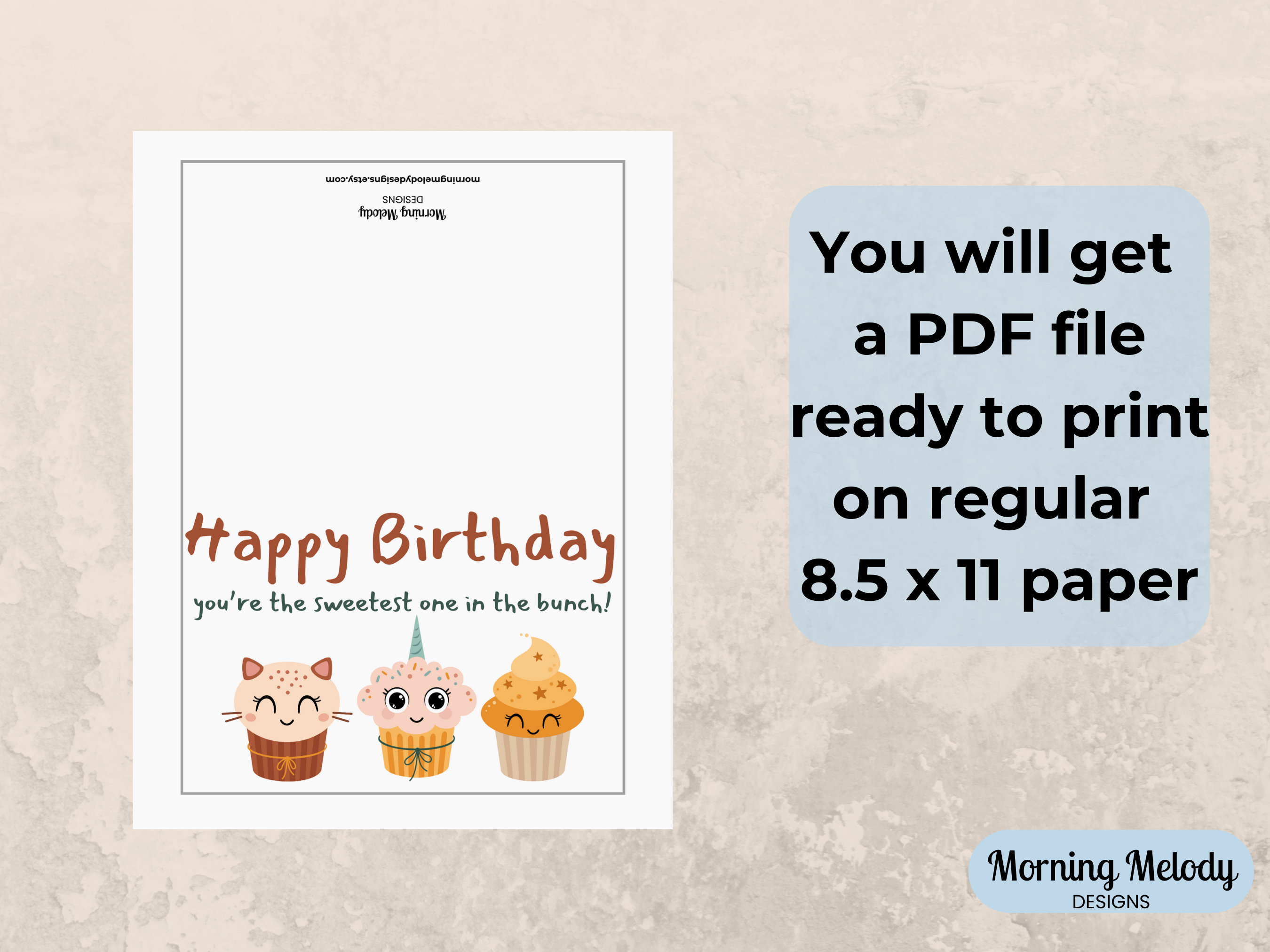 Happy Birthday Card Printable, Birthday Printable Card, Printable ...