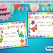 Happy Birthday Certificates, Student Birthday Card, Printable Birthday ...