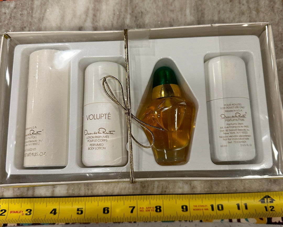 Vintage Volupte by Oscar De La Renta, 4 Piece Gift Set for Women - EAU ...