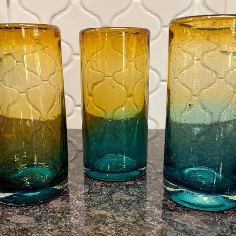 Highball Hand Blown Glass - Etsy