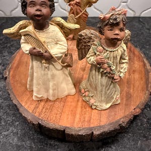 Vintage Sarah's Attic Angel Figurine Lot – Black Heritage Angels, 1990s ...