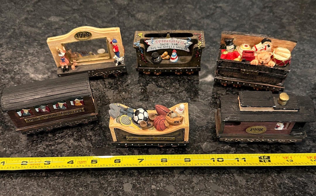 Vintage 6 JC Penny Home Towne Express Collection Christmas Train Cars ...