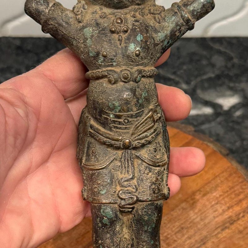 Antique Bronze Lamp Stand - Etsy