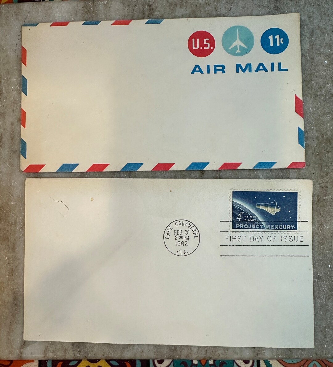 USPS 11 Cent Airmail Prestamped Envelope & First Day Issued Project ...