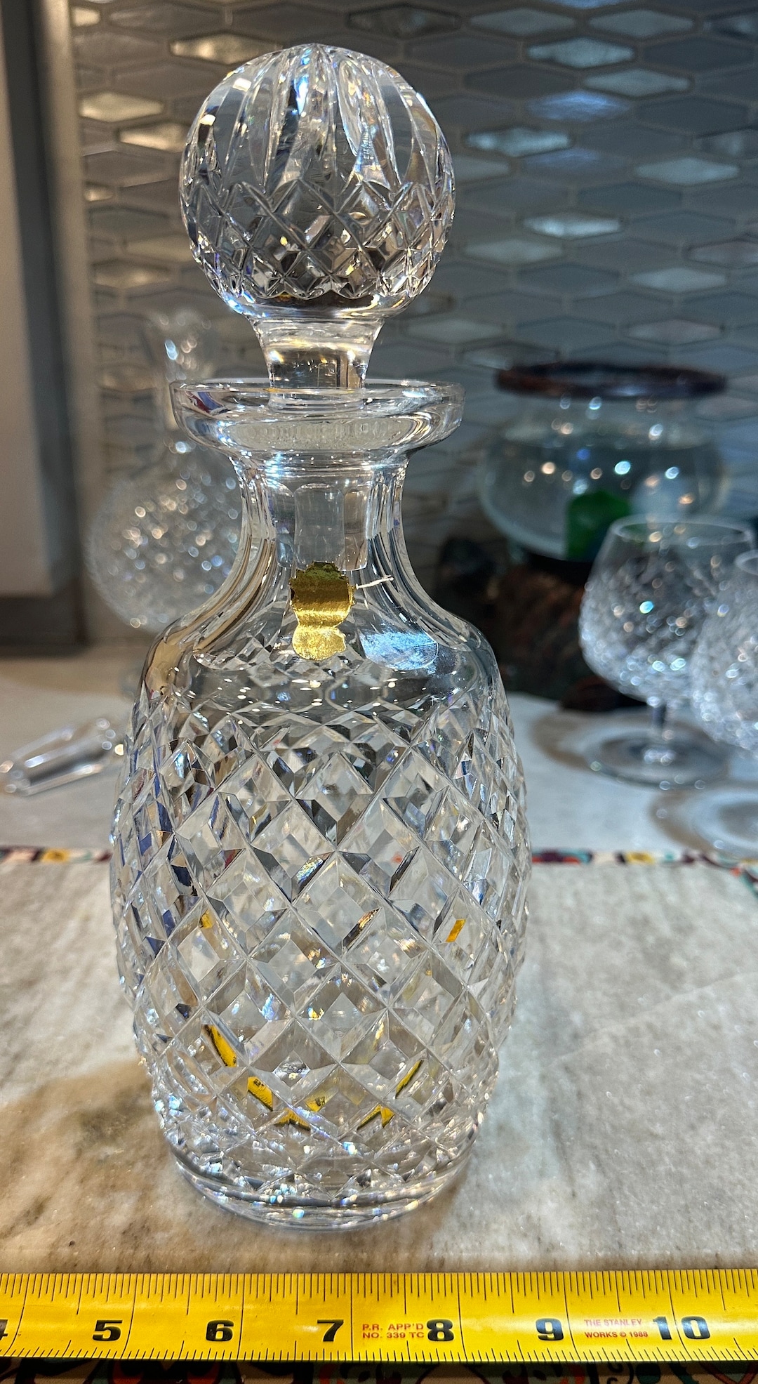 Vintage Waterford Crystal Decanter W/matching Stopper Spirits Barware ...