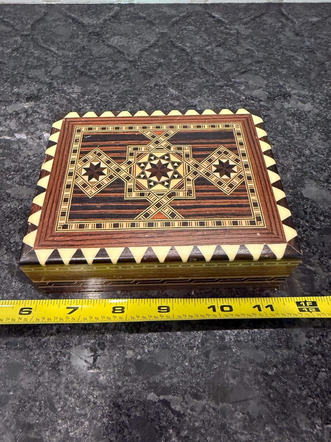 Vintage Laguna Taracea Spain "hecho A Mano" Trinket Box Inlaid Wood Handmade Wooden - Perfect ...