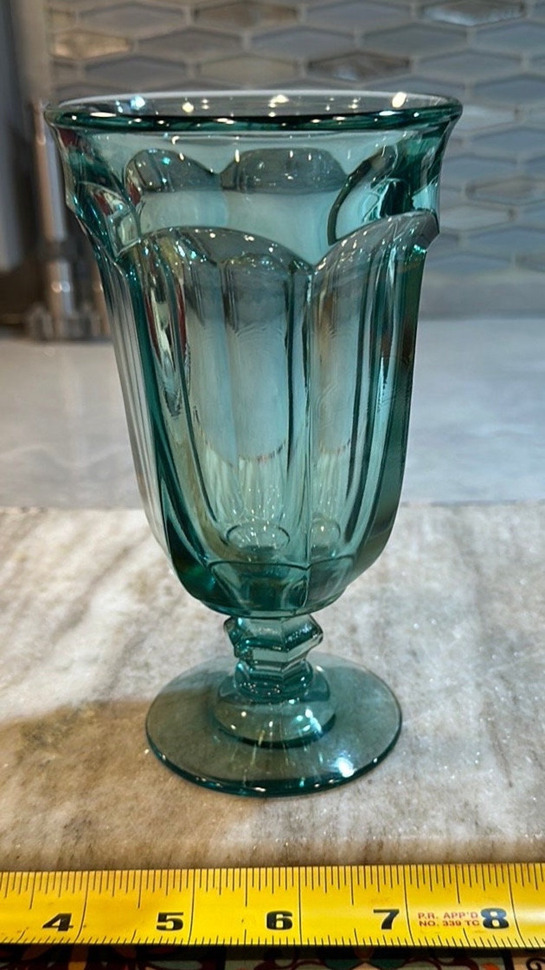 1960's Imperial Williamsburg Light Blue Water Goblets, Azure Aqua - Etsy