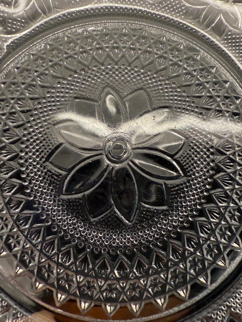Vintage Set of 4 Indiana Depression Glass Sandwich Luncheon Salad ...